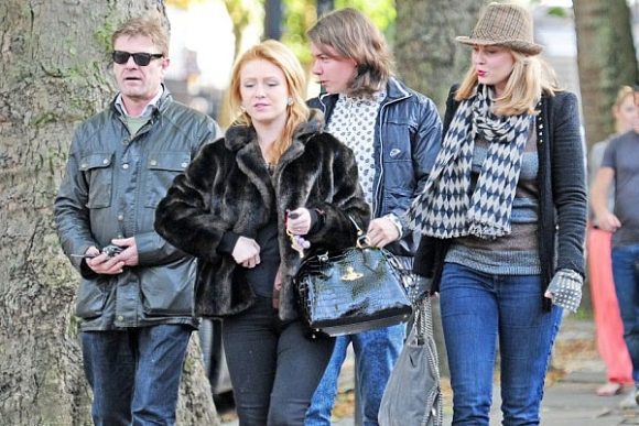 Sean Bean and his girlfriend Ashley, joined by Lorna Bean ...