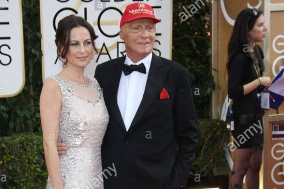 Niki Lauda with wife, Birgit | Ecelebritymirror