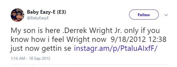 Meet Baby Eazy-E (E3) - Photos Of Rapper Eazy-E's Son | eCelebrityMirror