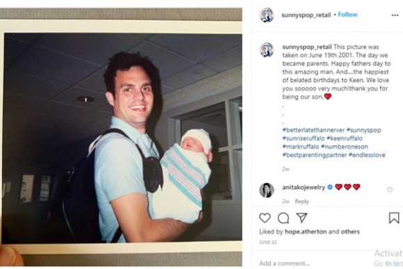 Meet Keen Ruffalo - Photos Of Mark Ruffalo's Son With Wife Sunrise ...