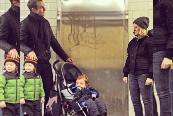 Amy Poehler with her boys Archie Arnett and Abel Arnett | Ecelebritymirror
