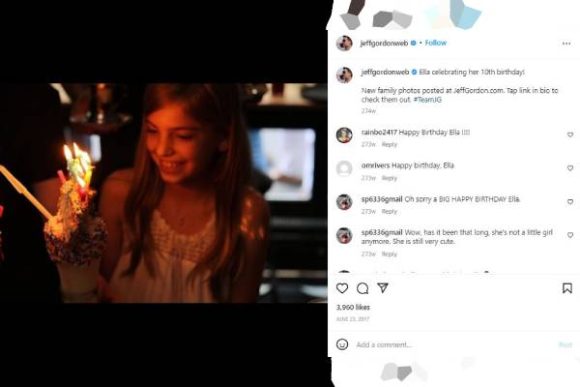 Ella Sofia Gordon, Will Jeff Gordon's Daughter Continue His Legacy? | eCelebrityMirror